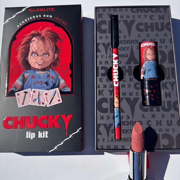 Glamlite | Makeup | Glamlite X Chucky Lip Kit Lipstick Lip Liner Duo ...